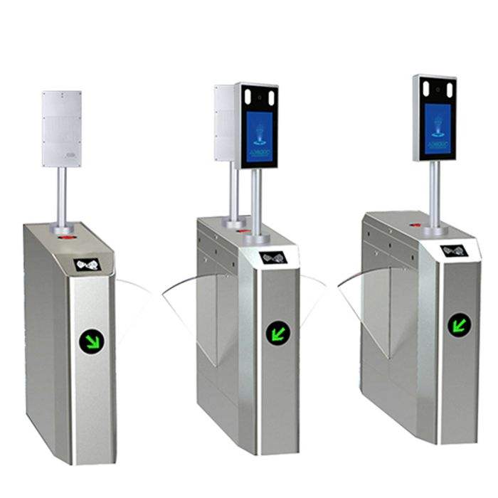 Bi-directional access control system automatic flap barrier turnstile ...